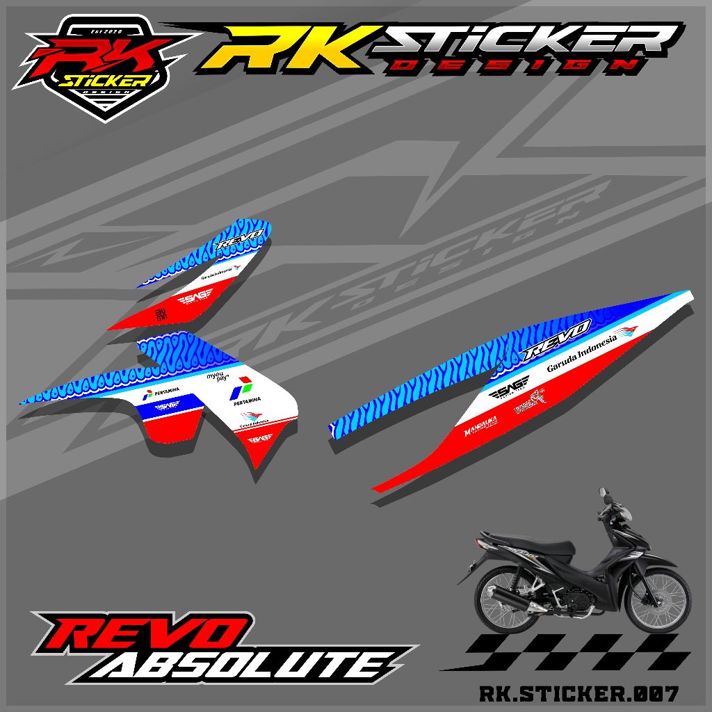 Jual Stiker Motor REVO ABSOLUTE Sticker Striping Variasi Motor REVO ...