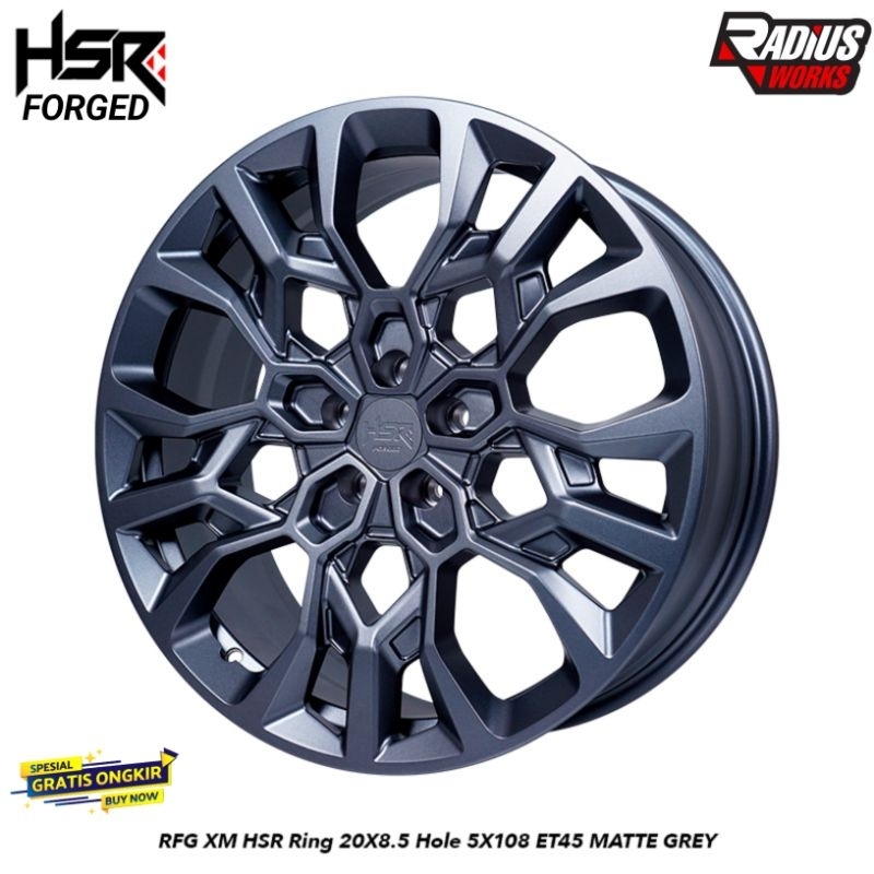 Jual velg mobil HSR RFG XM Ring 20 pcd 5x108 for omoda 5 , Volvo, Peugeot, jaguar, ford focus ...