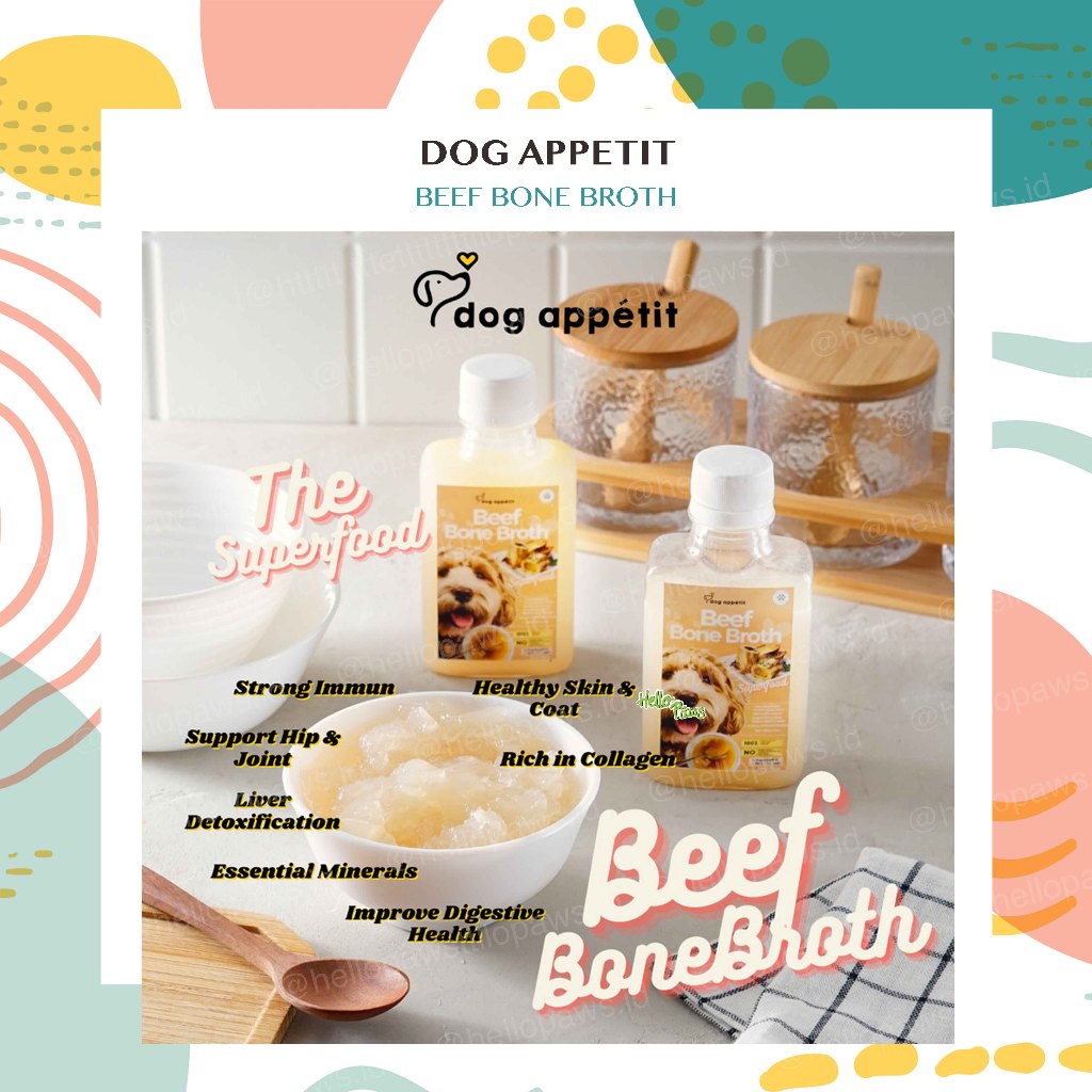 Jual DOG APPETIT - BEEF Bone Broth Kaldu Daging Sapi Vitamin Calcium ...