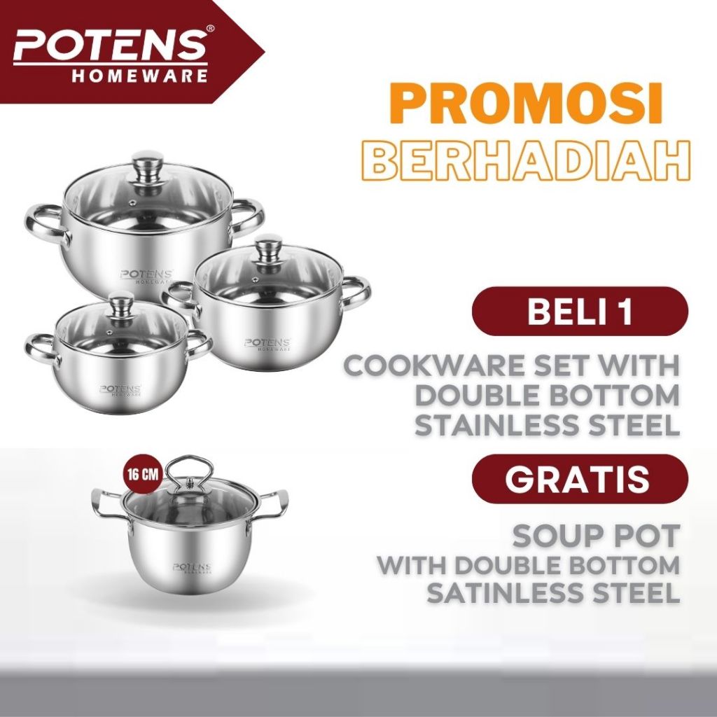 Jual Potens Panci set isi 3pcs | Shopee Indonesia