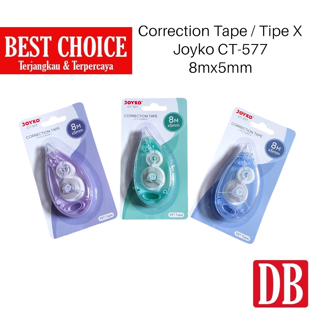 Jual Correction Tape / Tipe X Roll / Tipex Kertas / Tip-Ex Joyko CT-577 ...