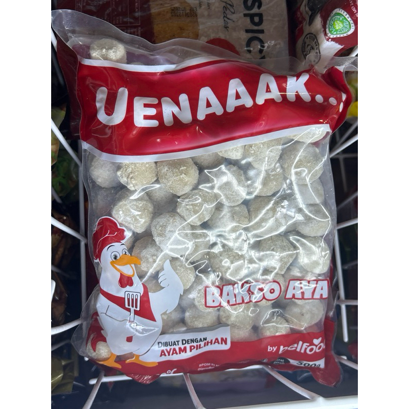 Jual Uenaaak Baso Ayam Mini isi 100 (Pentol Ayam) | Shopee Indonesia