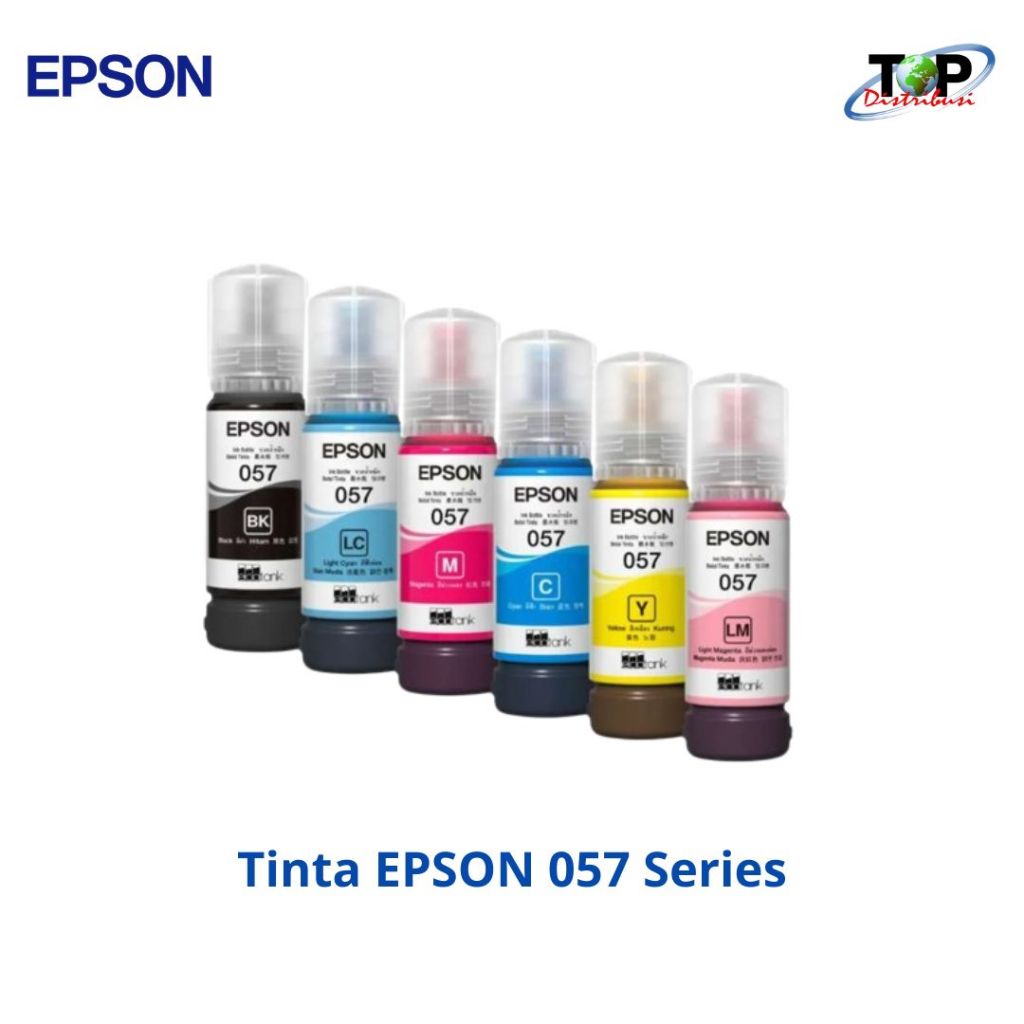 Jual Tinta EPSON 057 6 Warna Black Cyan Magenta Yellow Light Cyan Light ...
