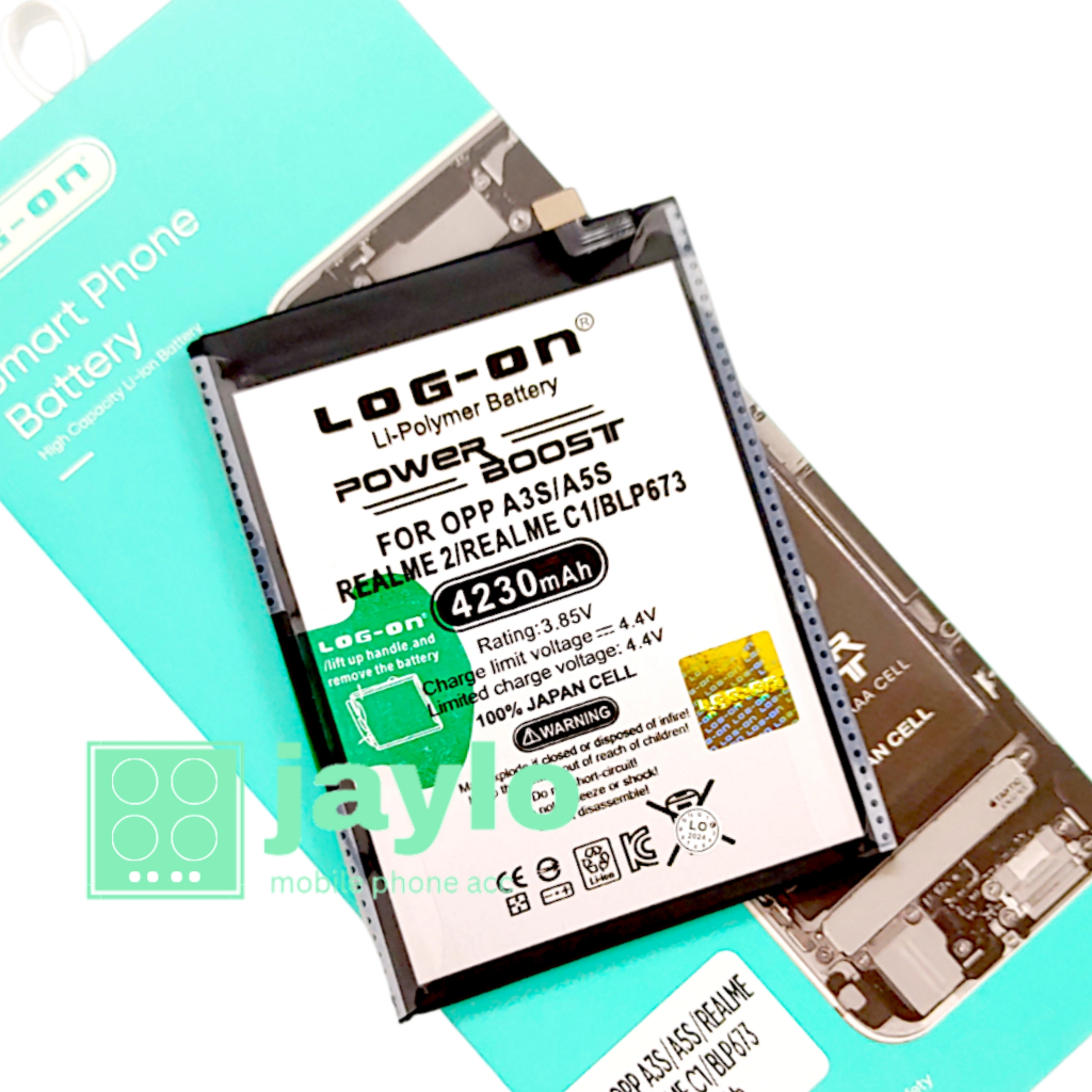 Jual Baterai LOG ON Oppo A3S 2018 CPH1803 / CPH1805 / CPH1853 BLP673 ...