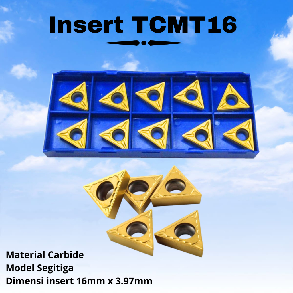 Jual Insert Bubut segitia TCMT 16 Insert Carbide TCMT16 T304 | Shopee ...