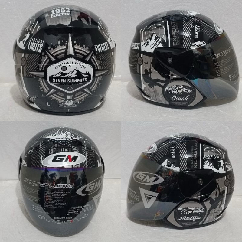Jual HELM GM EVOLUTION MOTIF ORIGINAL (KACA PELANGI) | Shopee Indonesia