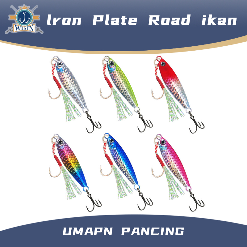 Jual WISIN Baru Umpan Pancing Jigging Hook Memancing Spinner Umpan 7g/10g/15g/20g/25g Laser ...
