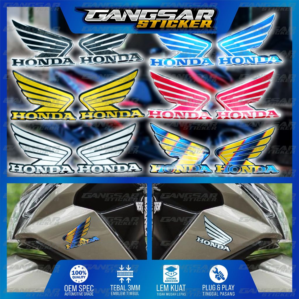 Jual emblem sayap honda / emblem garuda honda / emblem sayap honda ...