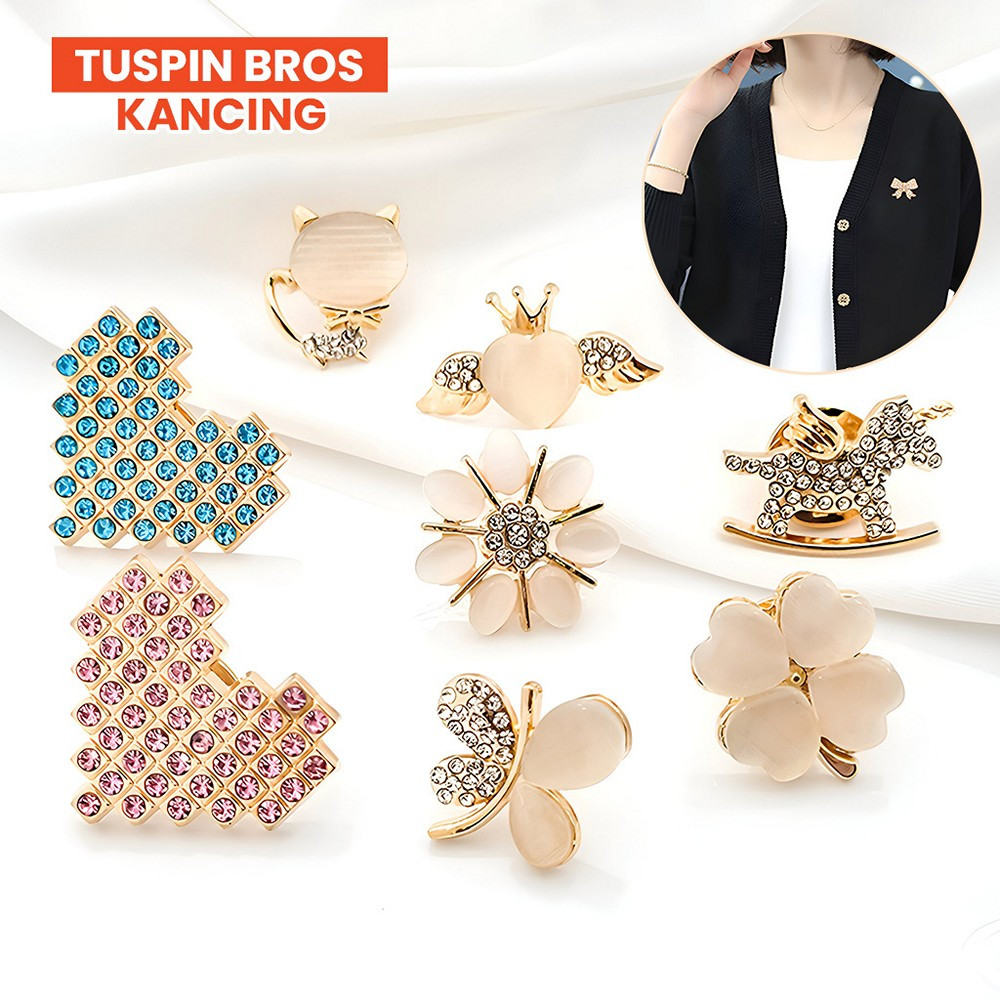 Jual Bros Pin Aksesoris Hijab Aksen Mutiara Motif Elegan / Pin Baju ...