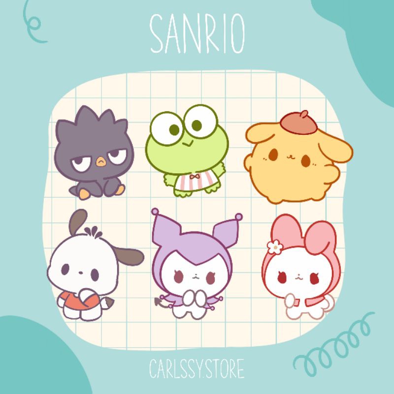 Jual Sticker Nama Custom - Sanrio | Shopee Indonesia