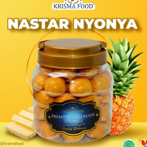 Jual Krisma Food Premium Handmade Cookies / Nastar Nyonya 350gr ...