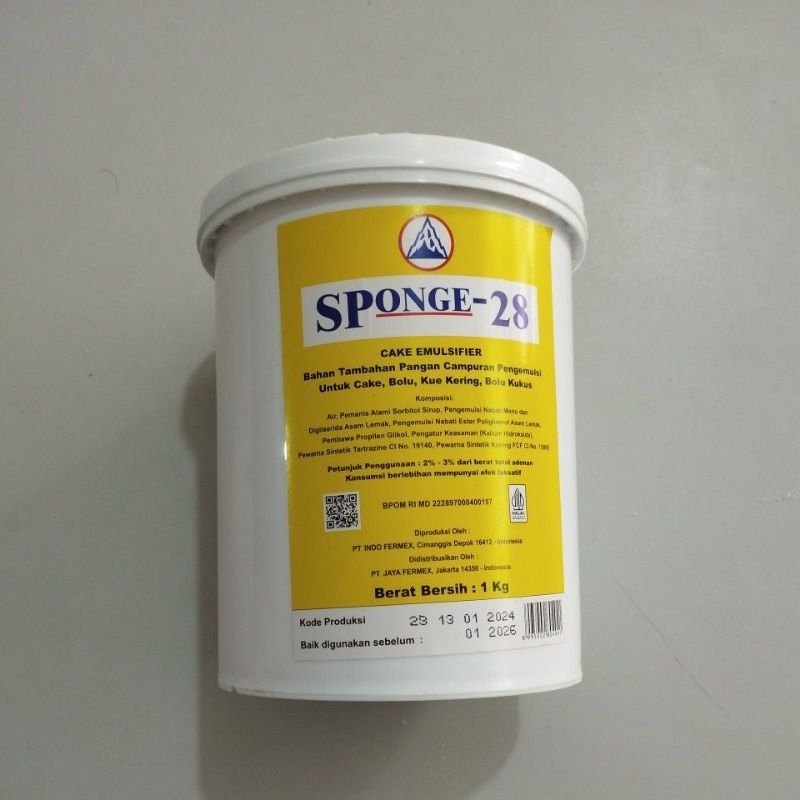 Jual Emulsifier Sponge 28 Pengemulsi Bolu, Cake, Kue Kering | Shopee ...