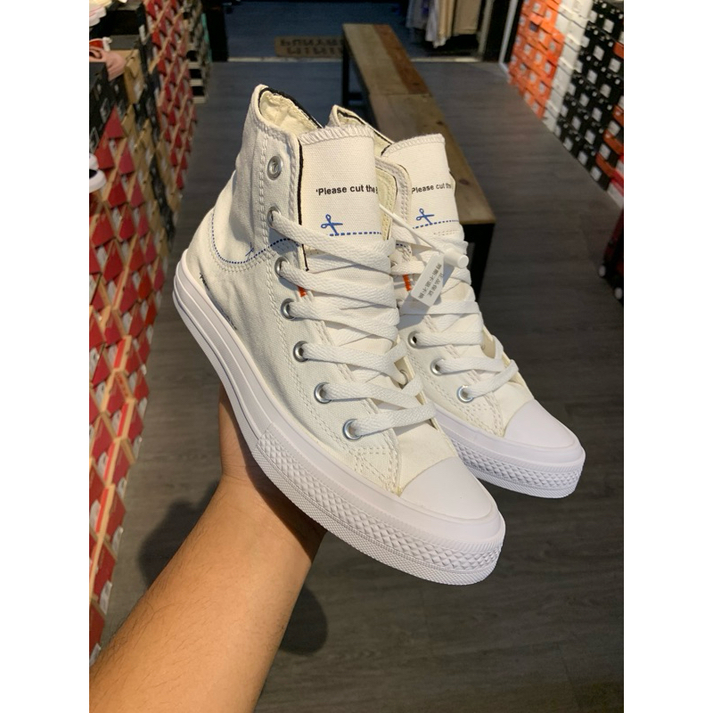 Jual CONS ALL STAR HI CUTLINE WHITE PREMIUM QUALITY | Shopee Indonesia