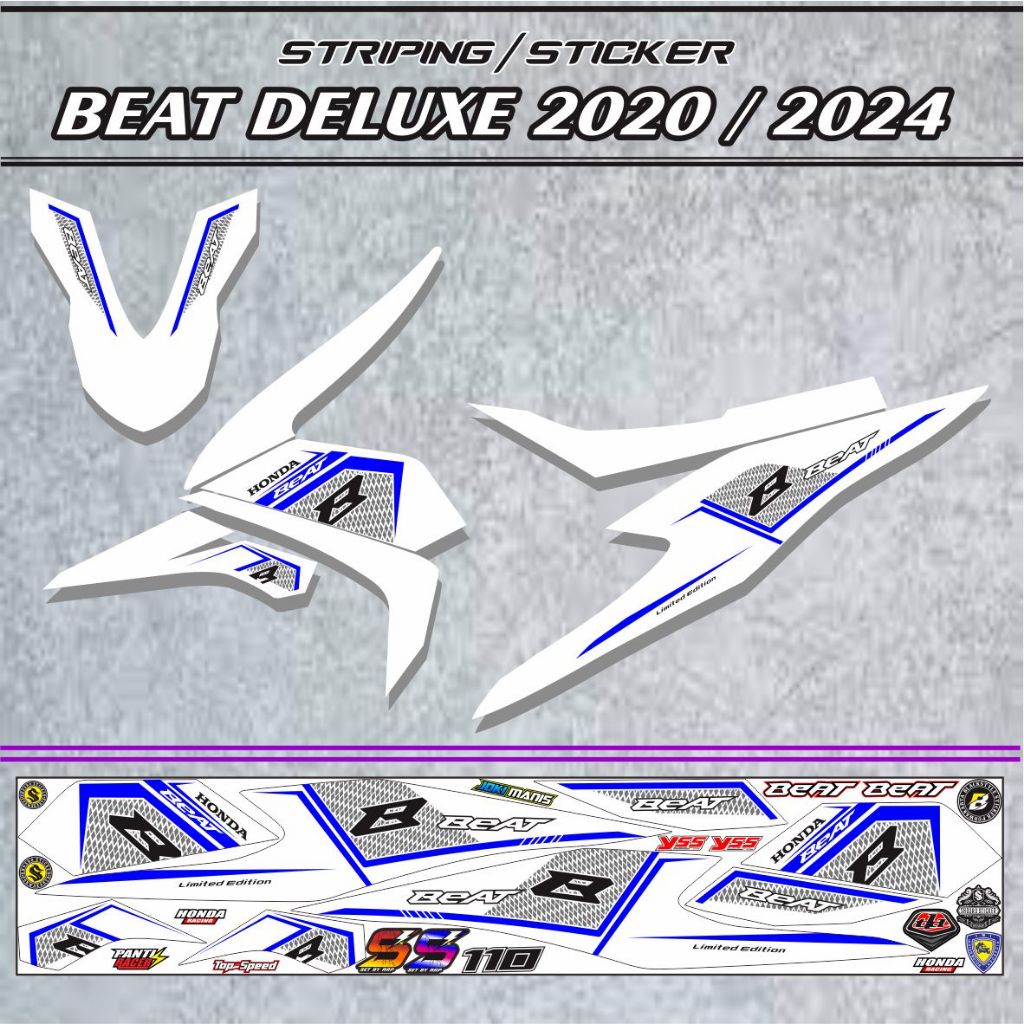 Jual STIKER BEAT DELUXE / STRIPING MOTOR BEAT BARU ISS CCBS 2020 2024 ...