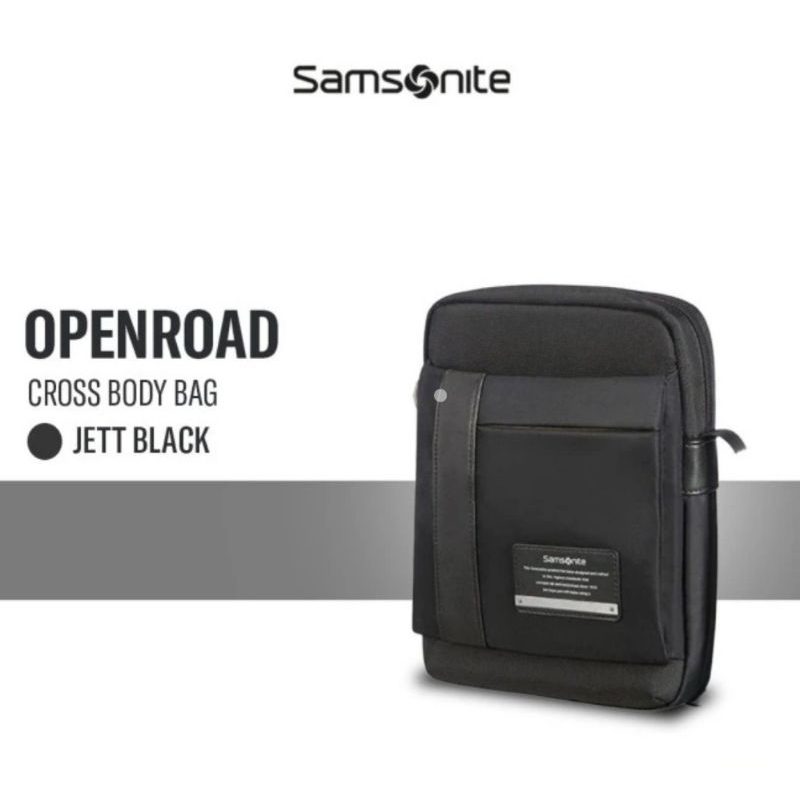 Jual Tas Samsonite OpenRoad Tablet Crossbody Bag - Jet Black | Shopee ...