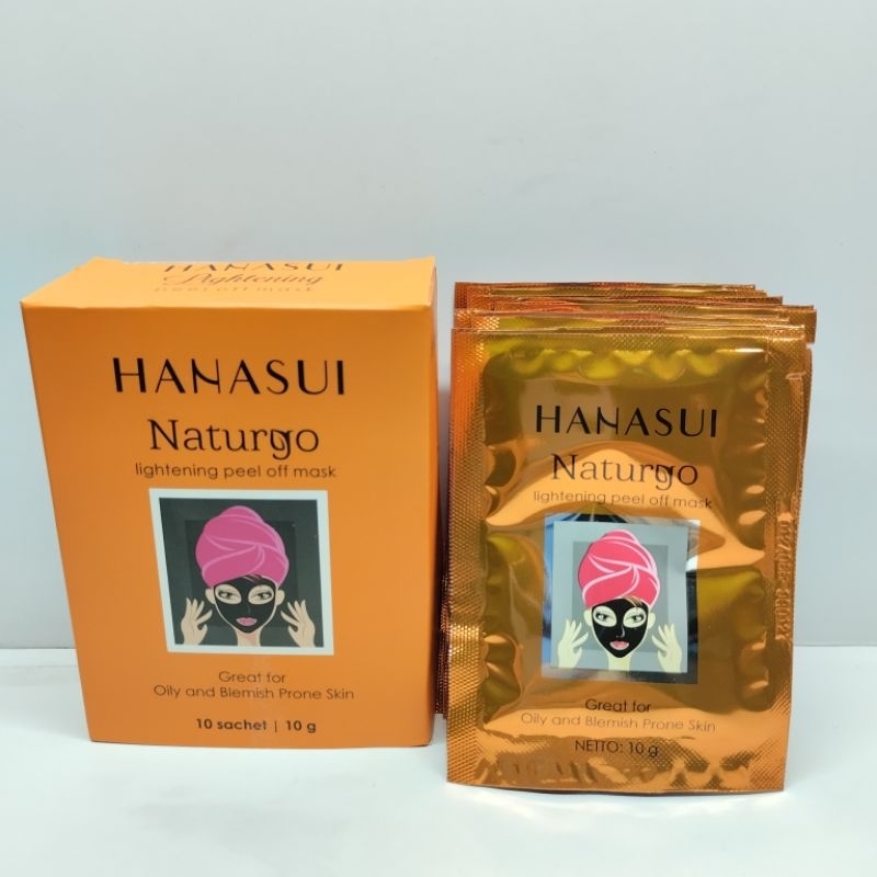 Jual MASKER LUMPUR HANASUI NATURGO ORANGE ( PERBOX ISI 10 SACHET ...