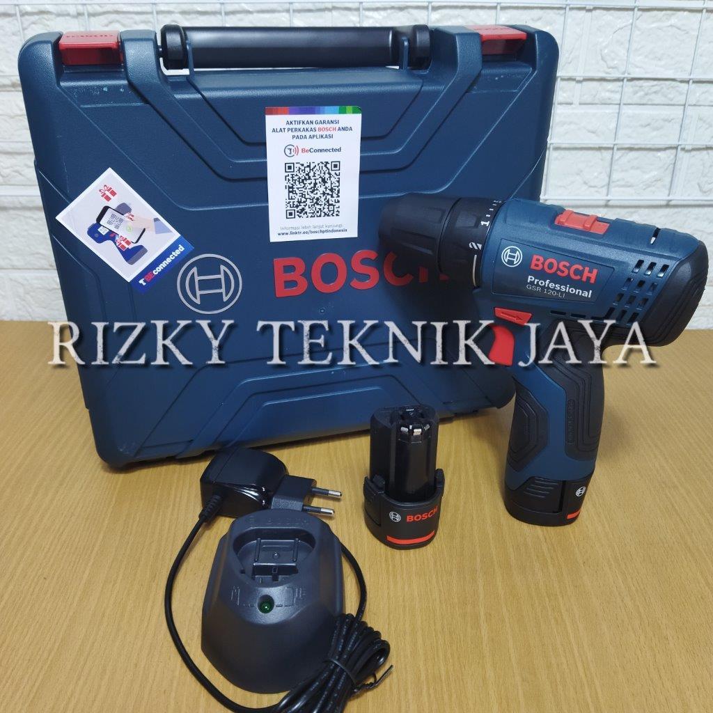 Jual MESIN BOR BATERAI BOSCH GSR 120 LI CORDLESS DRILL BOR BATERAI 12V ...