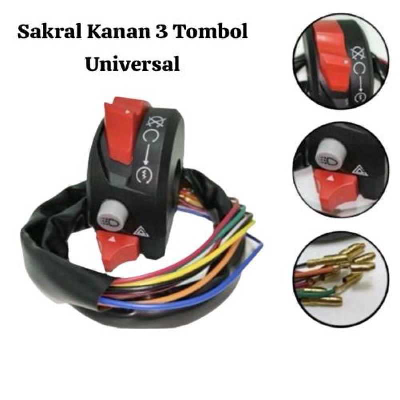 Jual Saklar Kanan 3 Tombol Saklar Kanan Model Xabre Saklar Holder ...