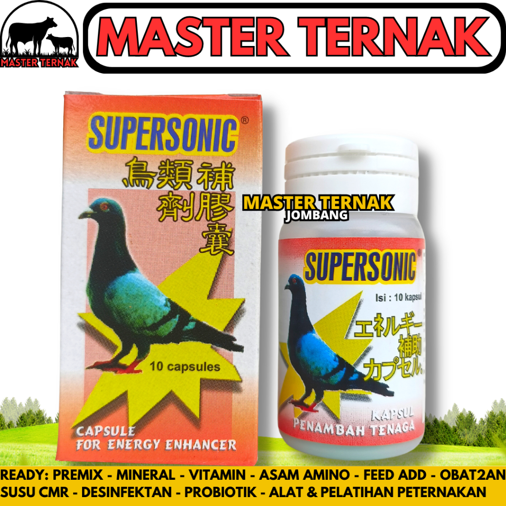 Jual SUPERSONIC 1 Botol (10 KAPSUL) - Jamu Merpati Penambah Stamina Tenaga & Daya Tahan Tubuh ...