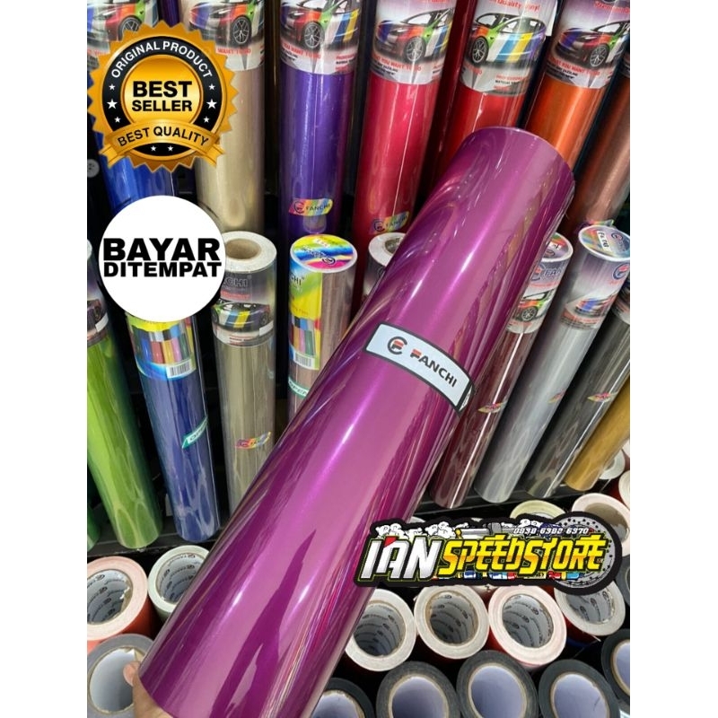 Jual Sticker Skotlet Moonlight Pink Metalik Super Glossy Ukuran 50cm x ...