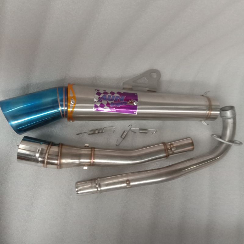 Jual Conical Aun pipe 51mm Exhaust 1Set Big Elbow for Xrm 125/110 Wave ...