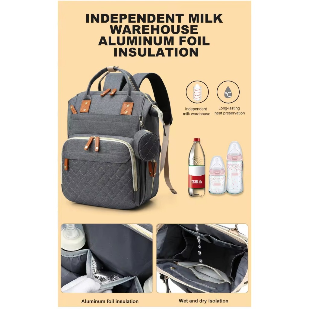 Jual Tas Ransel Bayi Ukuran Jumbo V2 / Tas Bayi Waterproof Multifungsi ...