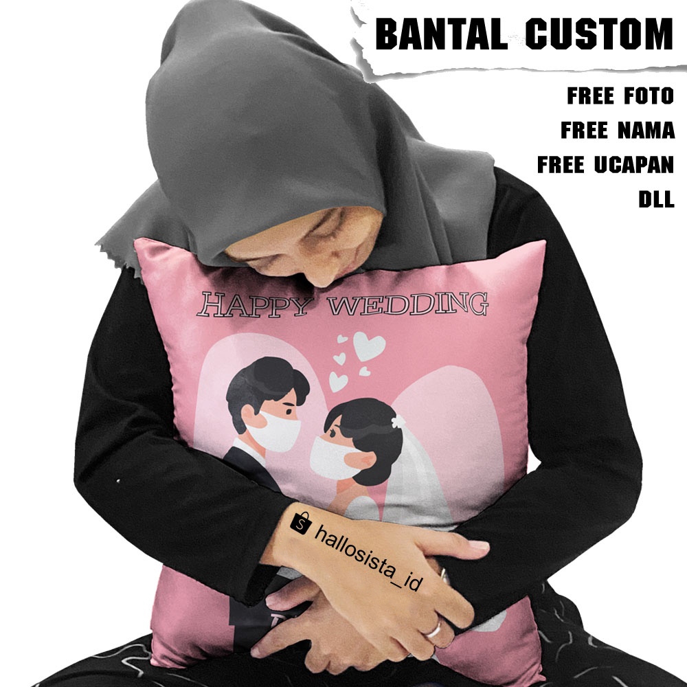 Jual Bantal Custom Bantal Foto Printing Cetak Hadiah Kado Ucapan ...