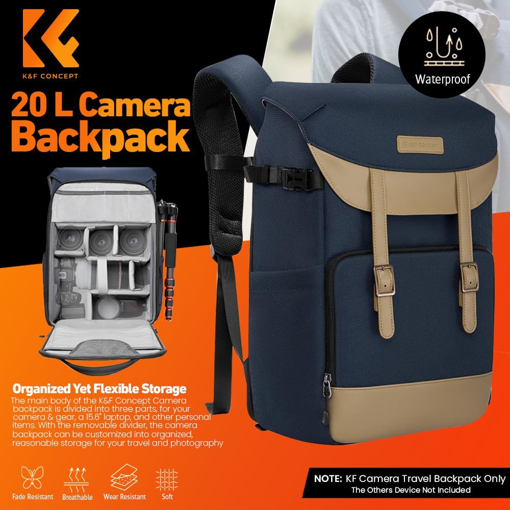 Jual KNF Concept 20L Tas Travel Beta Backpack Waterproof Photography Laptop with Rain Cover ...