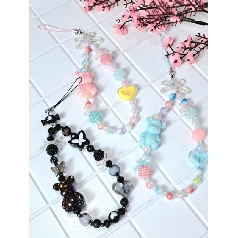 Jual strap hp/ gantungan hp mix luxury beads | Shopee Indonesia