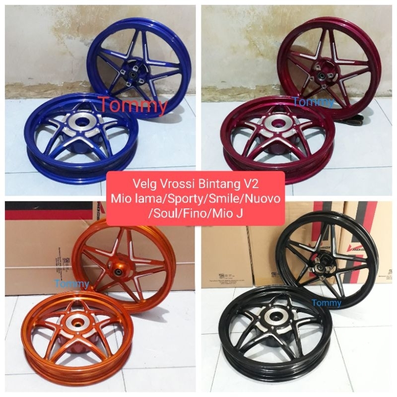 Jual Velg Vrossi Orbit X Bintang Mio lama Sporty Smile Soul GT Fino ...