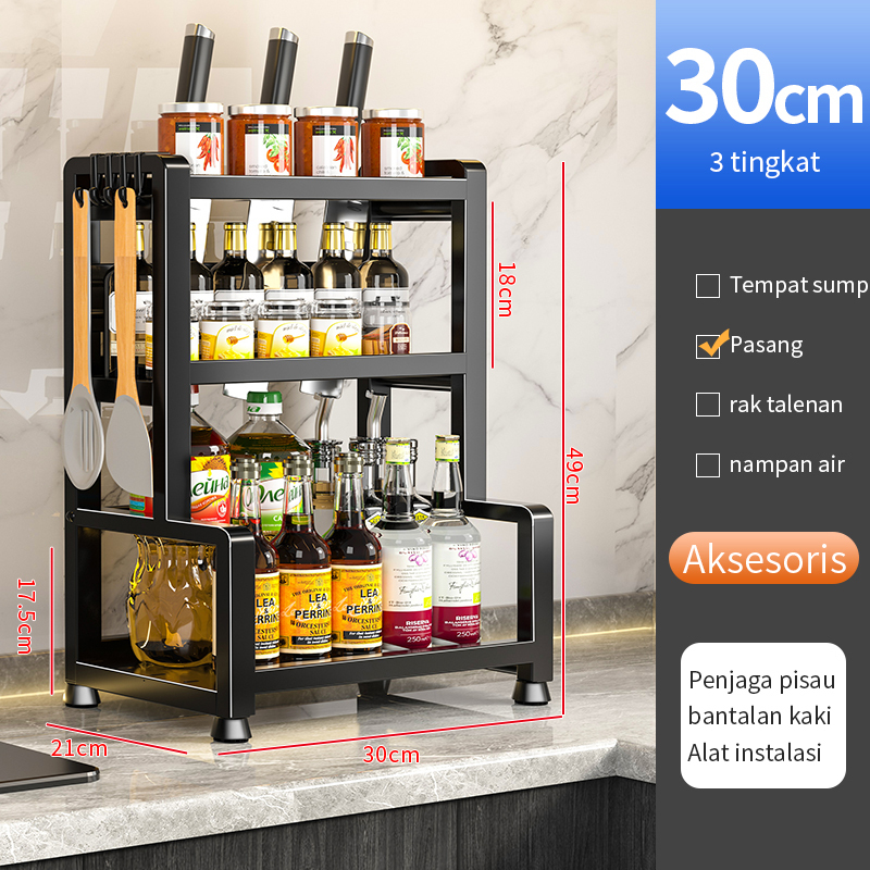 Jual Nekoda Rak Bumbu Dapur/ Rak Bumbu Serbaguna Dapur/ Rak Bumbu ...