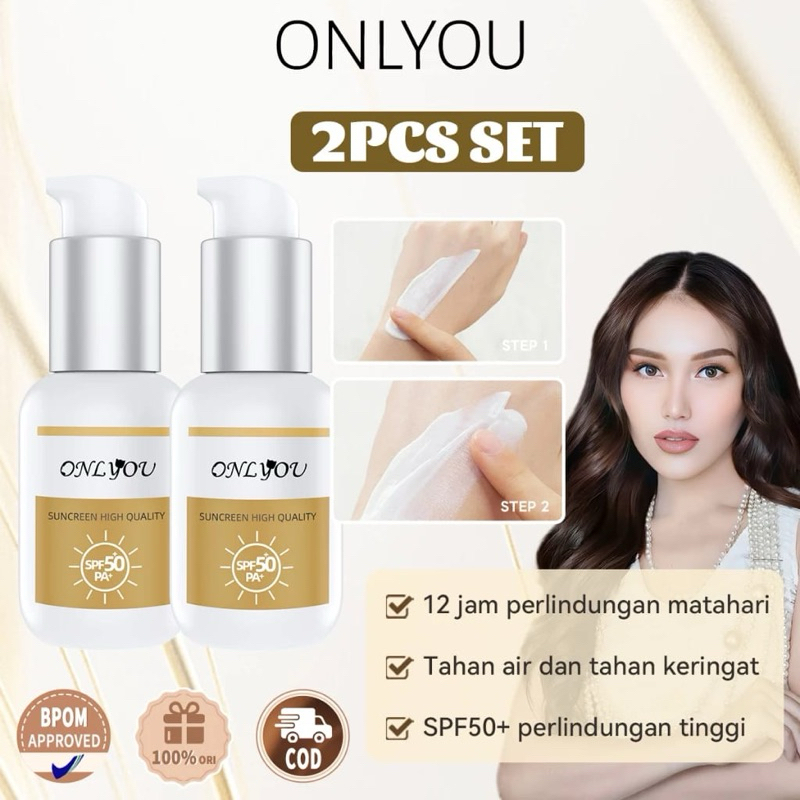 Jual Sunscreen Onlyou Spf50 PA+++ Bonus Hadiah Oroginal sunscreenviral ...