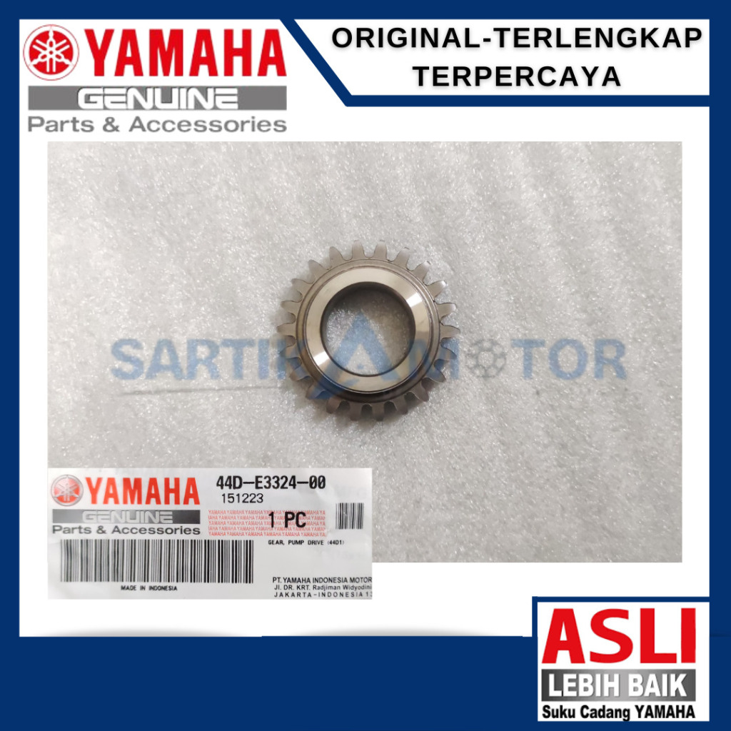 Jual Gear Pump Drive Gir Pompa Oli Yamaha Xeon RC GT 125 ( 44D-E3324-00 ) 100% ORIGINAL Yamaha ...