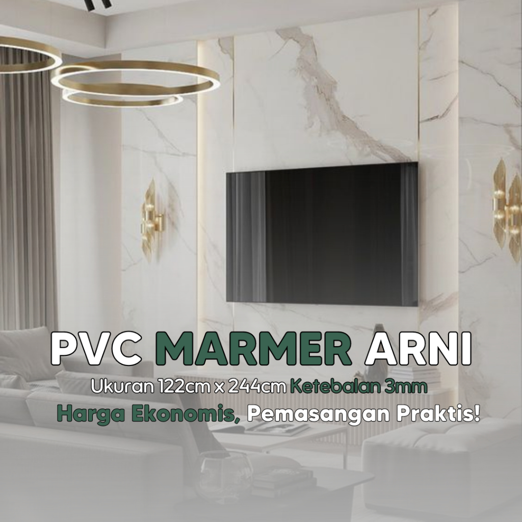 Jual MARMER PVC UKURAN 1,22M X 2,44M / PANEL DINDING MARMER / DEKORASI ...