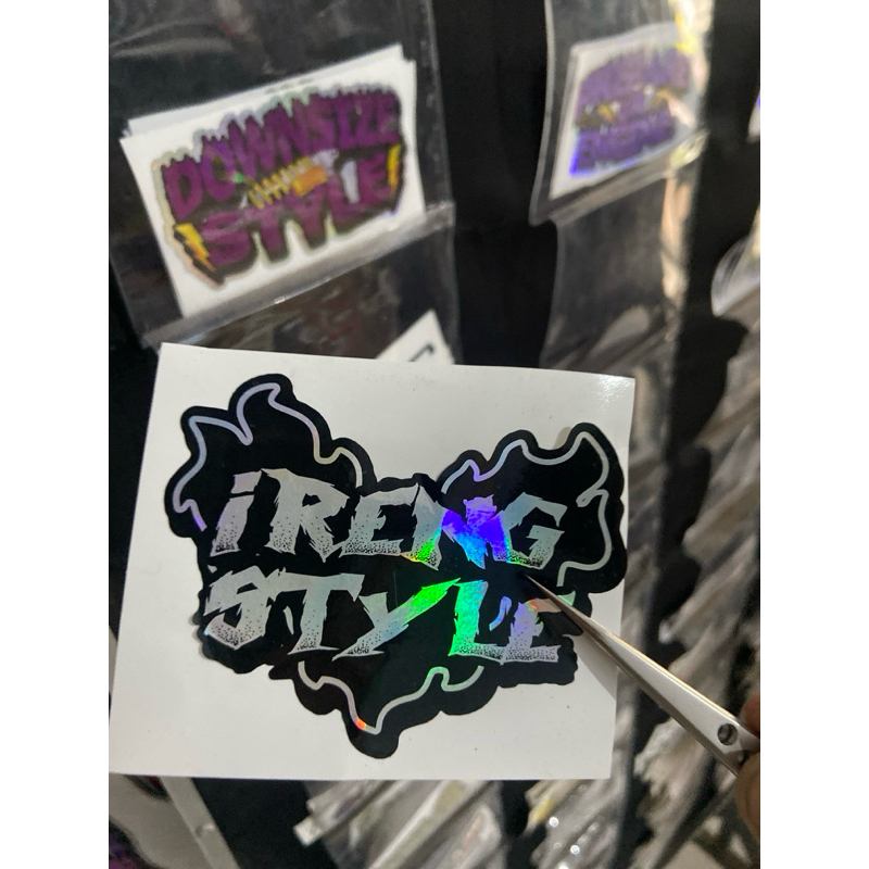 Jual REALPICT!! Ireng Gank Irengstyle IrengNeverwrong sticker hologram ...