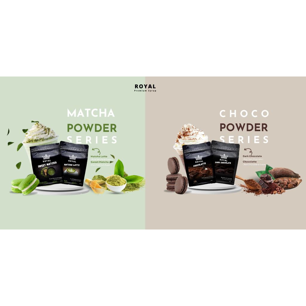 Jual Royal Powder Series - 800gr (Chocolatte - Dark Chocolate - Sweet ...
