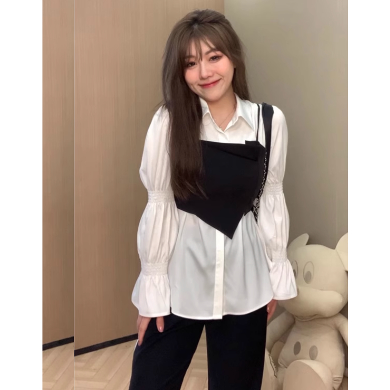 Jual Big Size Jumbo 2 in 1 Vest Blouse | Shopee Indonesia