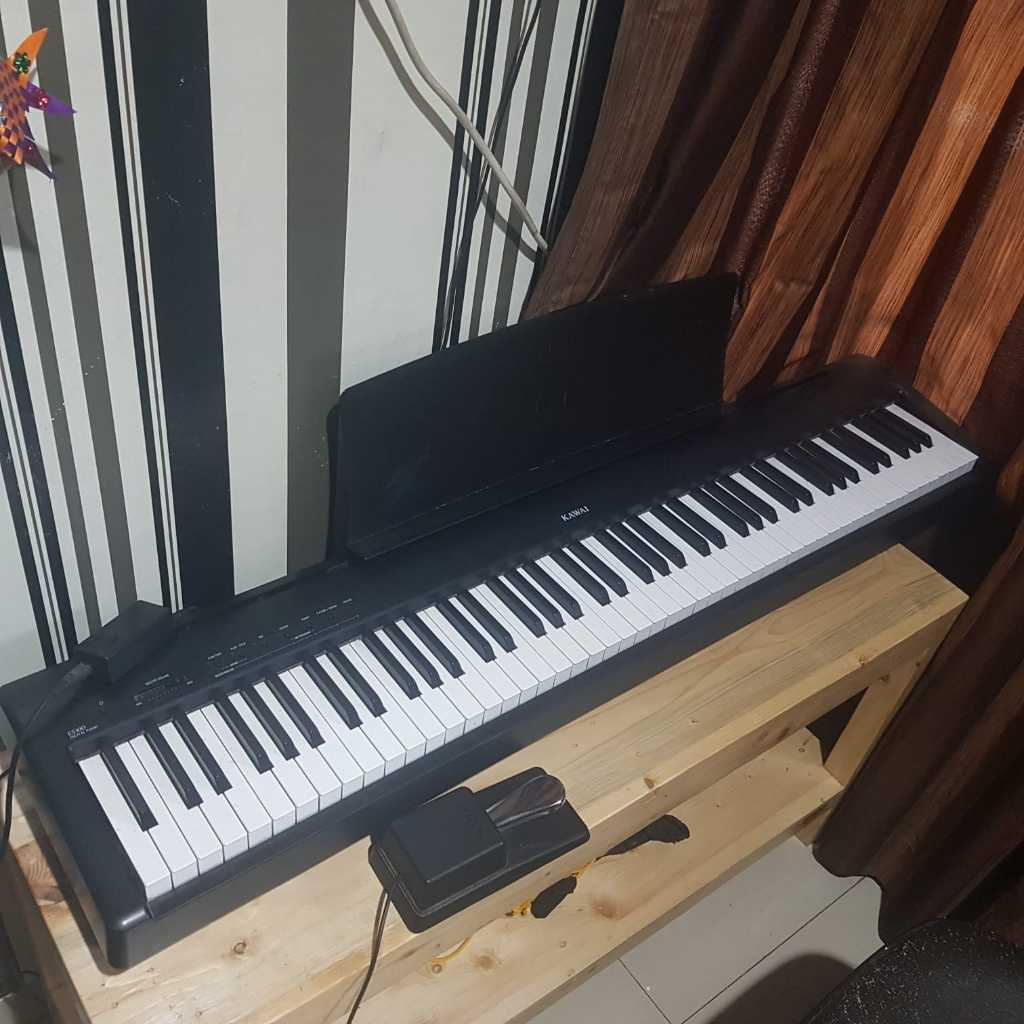 Jual Piano Digital Elektrik Kawai ES100 ES-100 Electric Hitam Black 88 ...