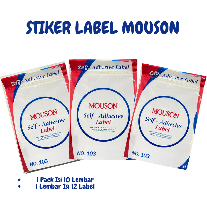 Jual Label Stiker Sticker Self Adhesive Labels Stiker Tempel No 103 ...