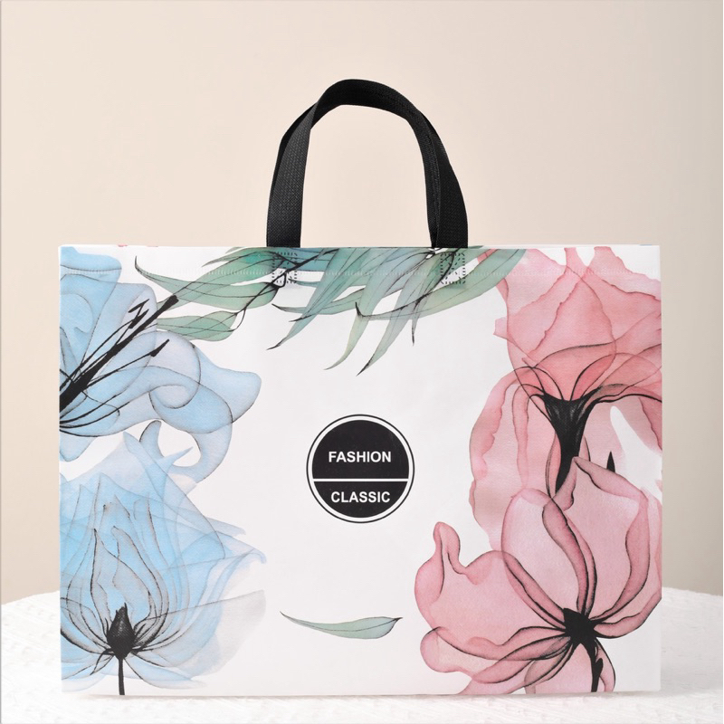 Jual TAS BELANJA BAHAN SPUNBOND MOTIF BUNGA | TAS HAMPERS TAS NON WOVEN ...