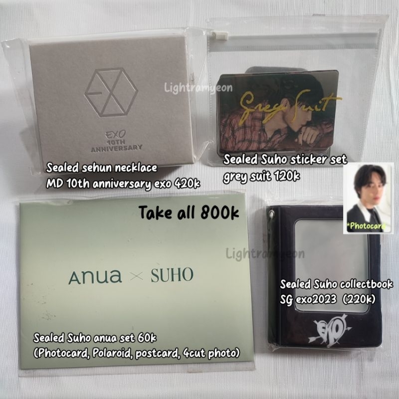 Jual OFFICIAL SEHUN NECKLACE KALUNG 10TH ANNIVERSARY, SUHO STICKER SET ...