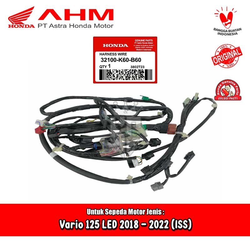 Jual Wayar Kabel Body Komplit Honda Vario 125 New LED 2018 - 2022 ISS 100% Original AHM 32100 ...