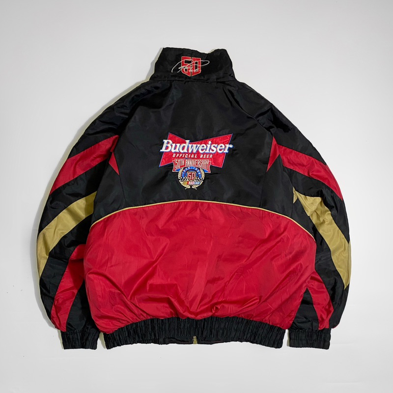 Jual Vintage pro player nascar windbreaker budweiser offial jaket ...