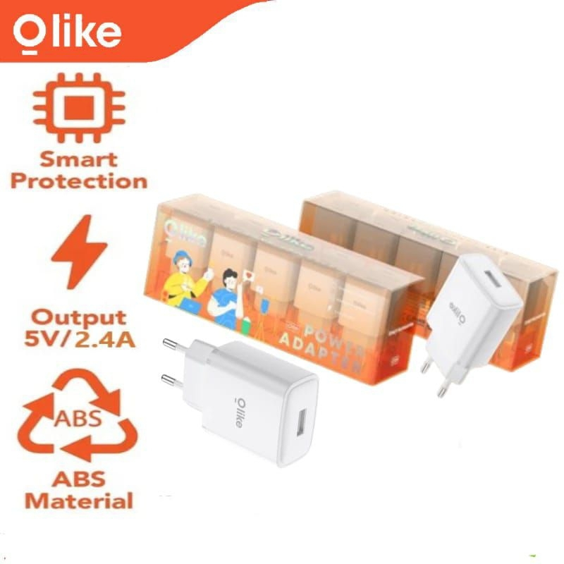 Jual Olike Charger Power Adapter C109 2.4A Turbo Charging ( 1 Box isi ...