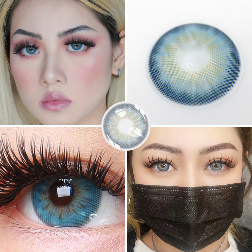 Jual MYSTICEYES Softlens Kanami Series Blue lenses 14.5mm normal lens ...