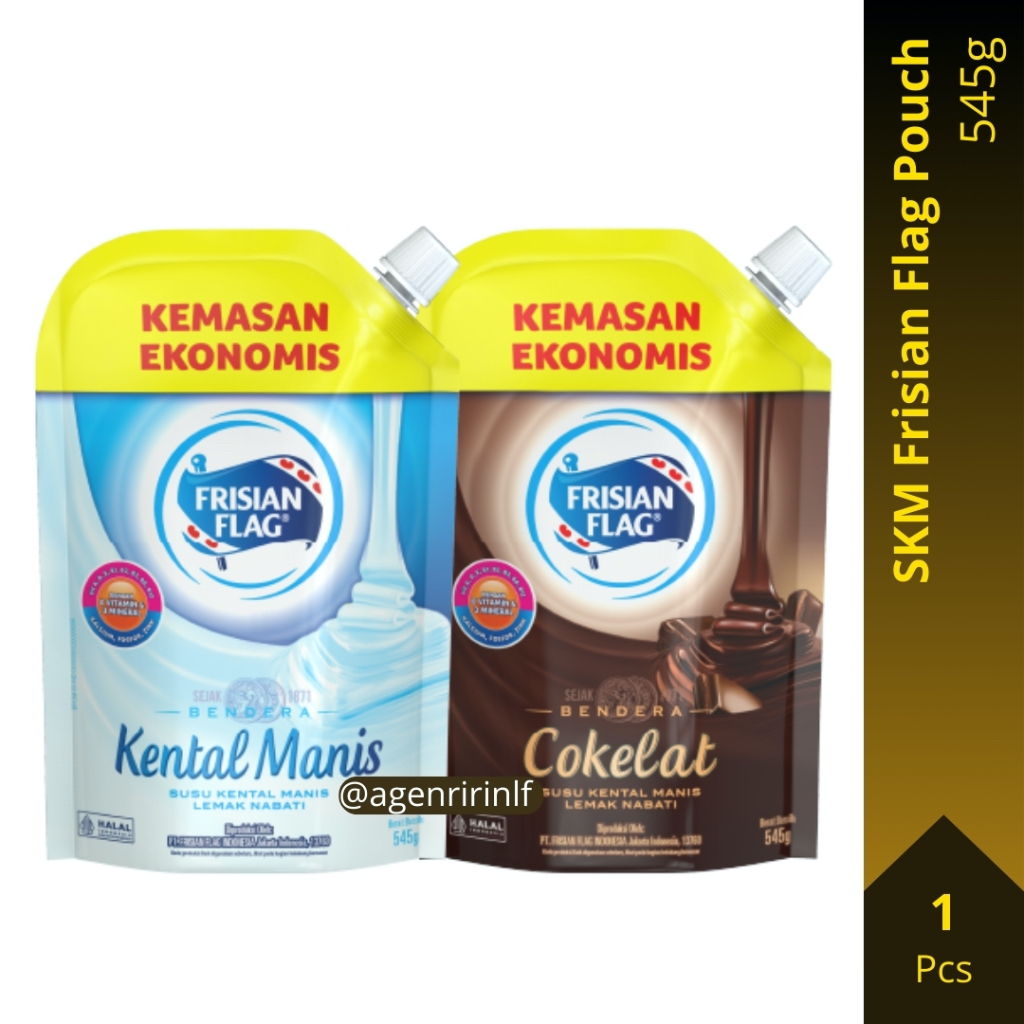 Jual Frisian Flag Bendera Susu Kental Manis Pouch 545 gram | Shopee ...