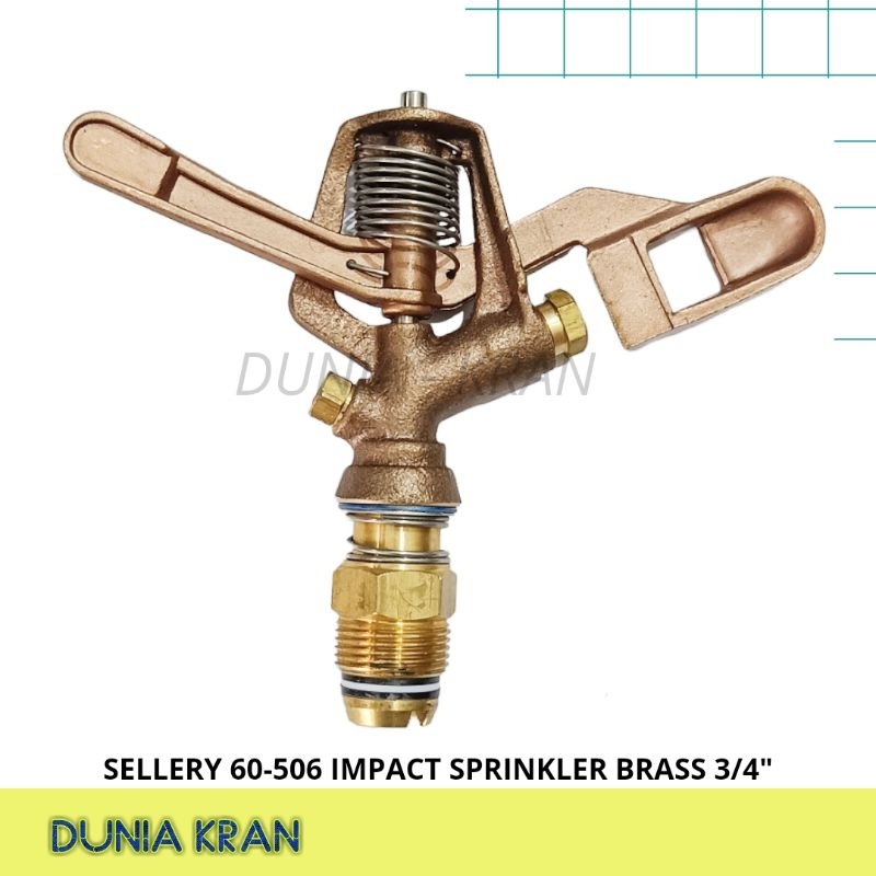 Jual IMPULSE SPRINKLER 3/4 BRASS IMPACT SPRINKLER KUNINGAN SELLERY 60 ...
