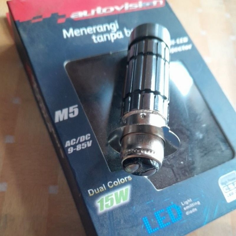 Jual lampu depan mini proji projector BI-LED (atas kuning) putih H3 ...