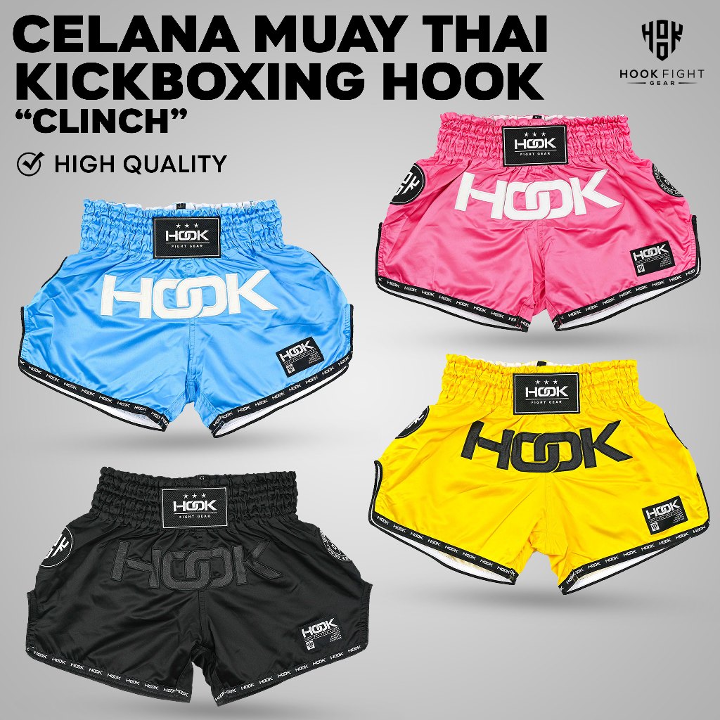 Jual Celana Muaythai Kickboxing Hook Boxer Muay Thai Shorts | Shopee ...