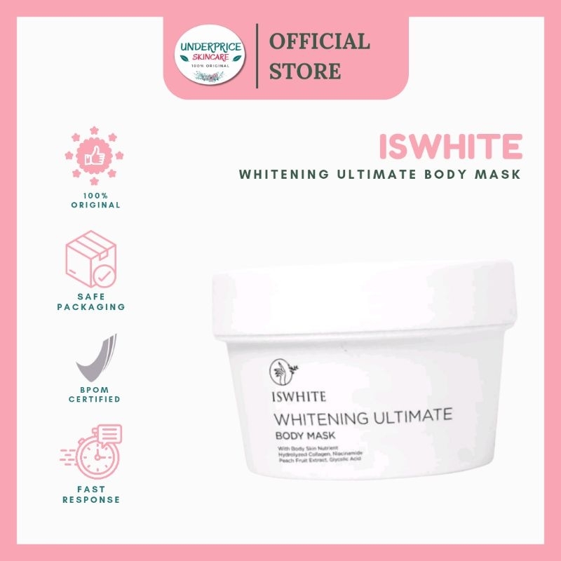 Jual ISWHITE Whitening Ultimate Body Mask | Shopee Indonesia